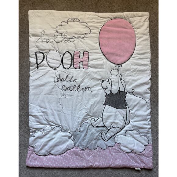 Disney | Bedding | Disney Baby Winnie The Pooh Pink White And Gray ...